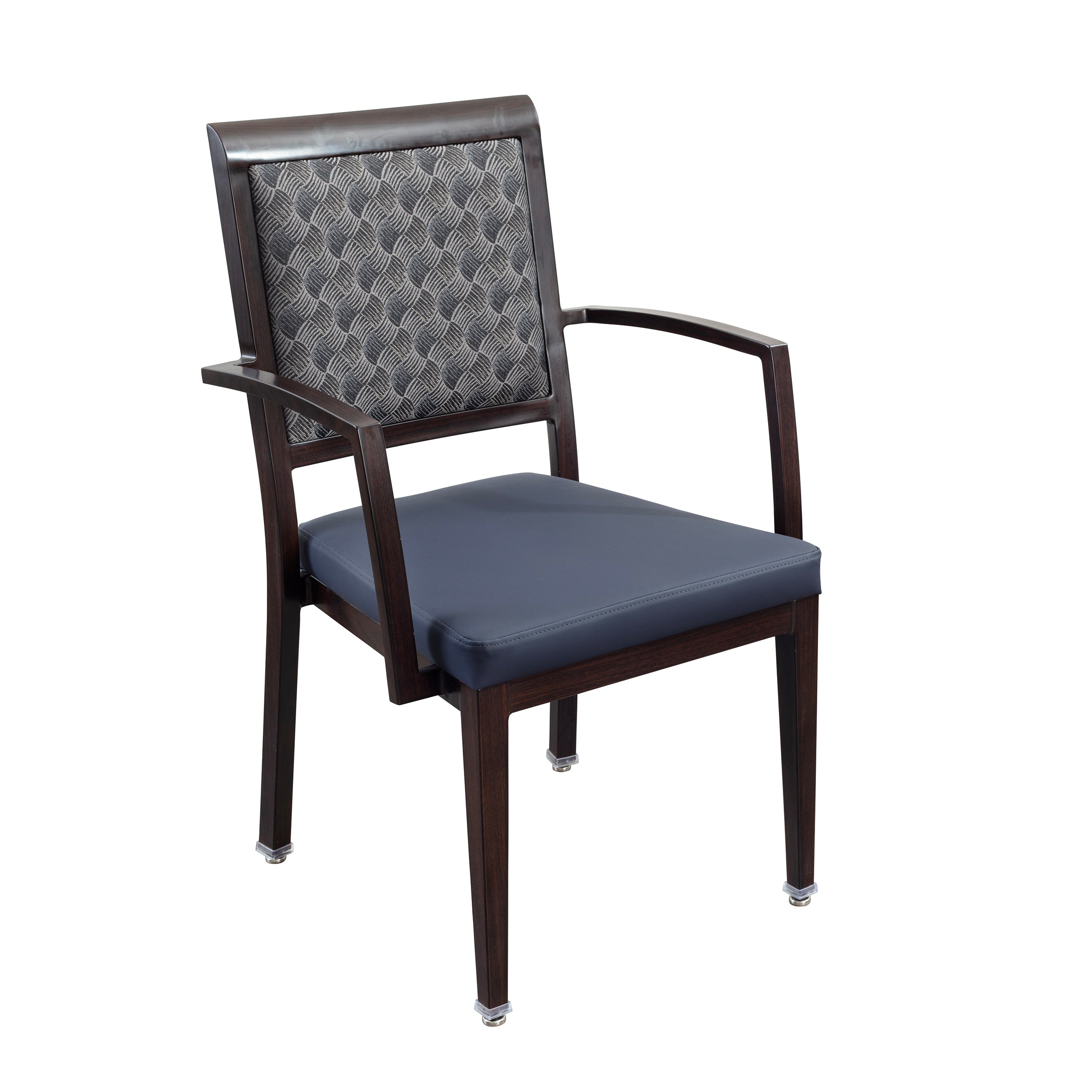 Dark Blue Chair with Square Arms, Square Grey Back | Facility Wing: Di ...