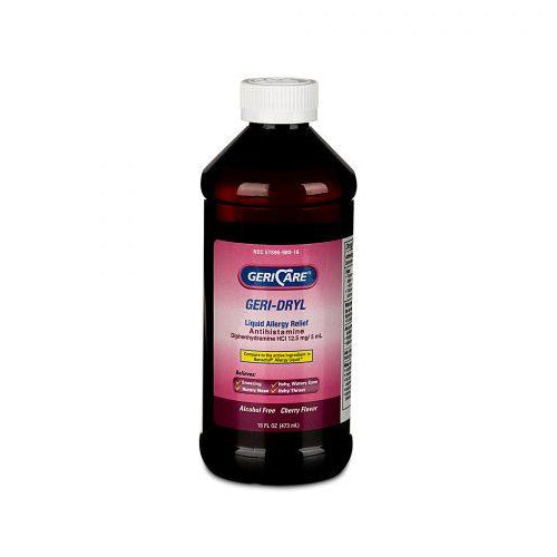 Benadryl Liquid (Diphenhydramine) 16oz Gen Cherry 12.5mg/5mL – Medpart.com
